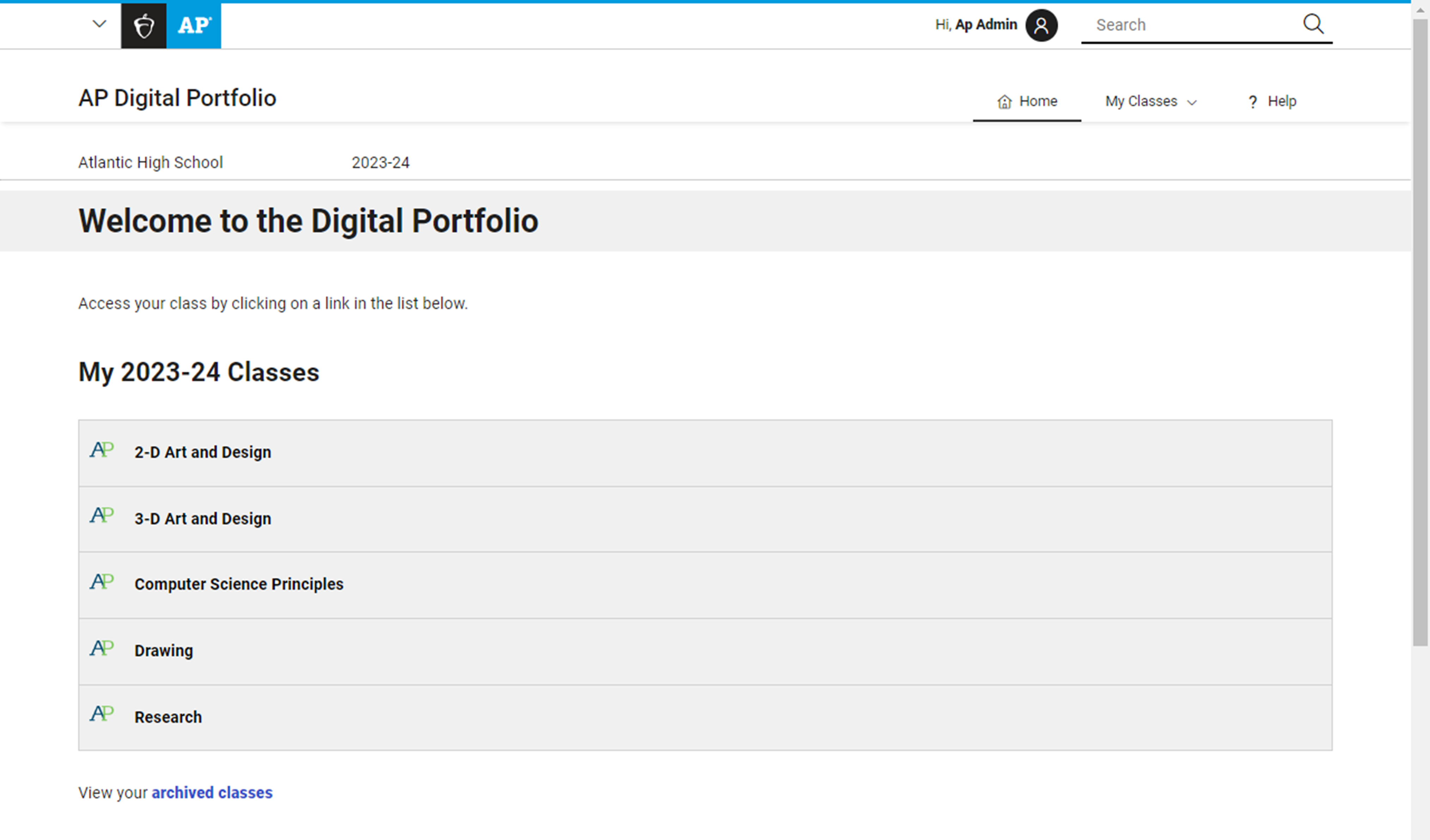 Accessing the AP Digital Portfolio – AP Central | College Board